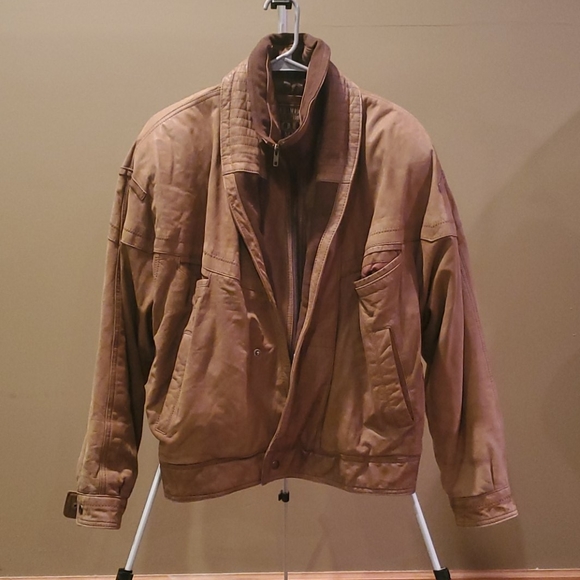 I.O.U. | Jackets & Coats | Iou Leather Bomber Jacket | Poshmark